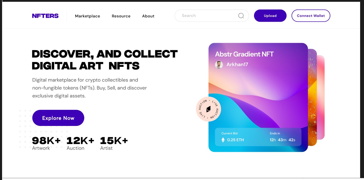 NFT Marketplace - Case Study - gramweb NFT Marketplace - Case Study - gramweb